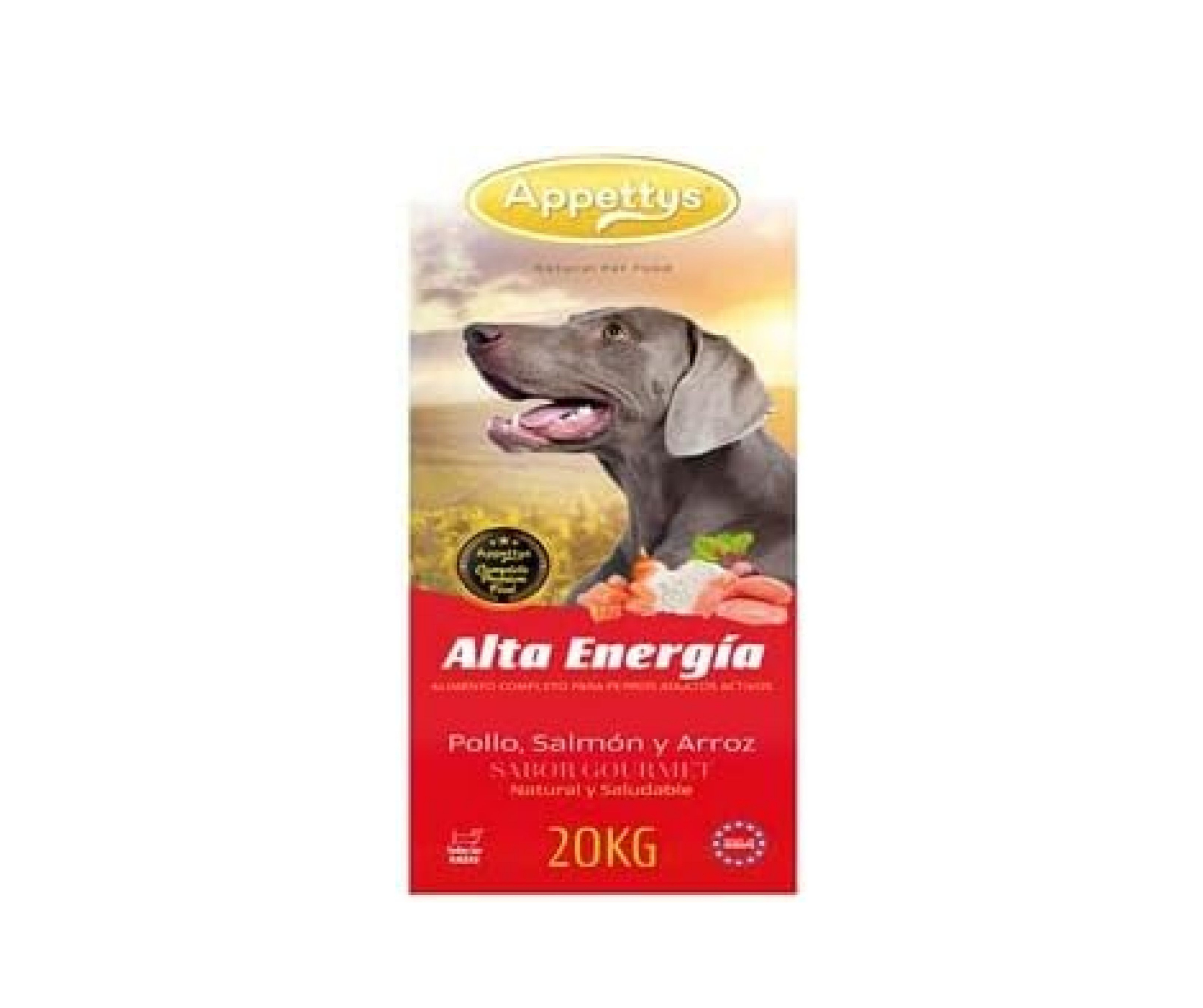 APPETTYS PIENSO PARA PERRO ALTA ENERGIA 20KG - Piensos Pascasio Roman